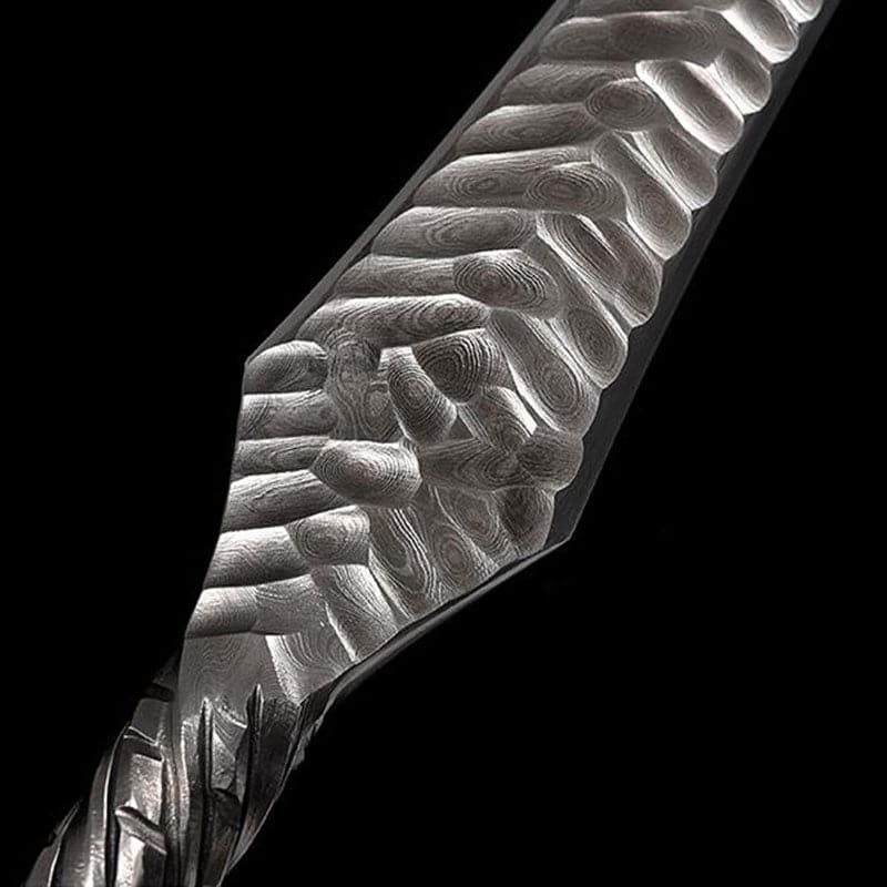 Handmade Pattern Steel One-piece forging Knockout pattern – BoxKatana