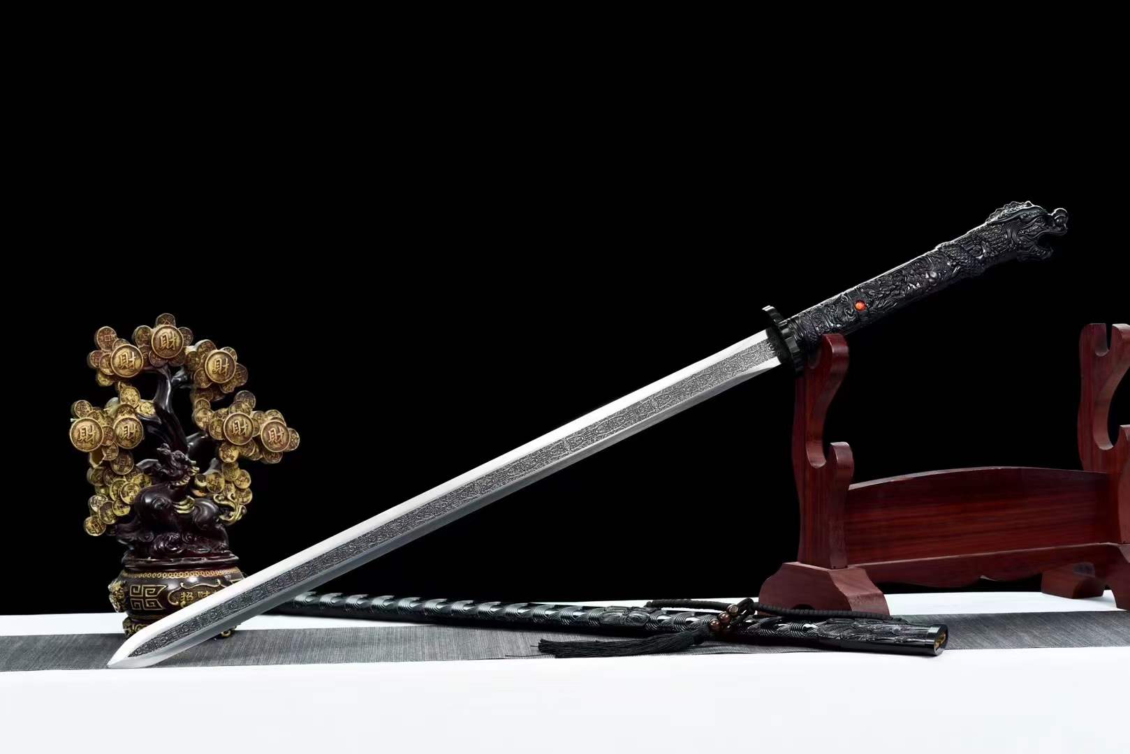 Handmade Phoenix Feather War Sword Chinese Sword – BoxKatana