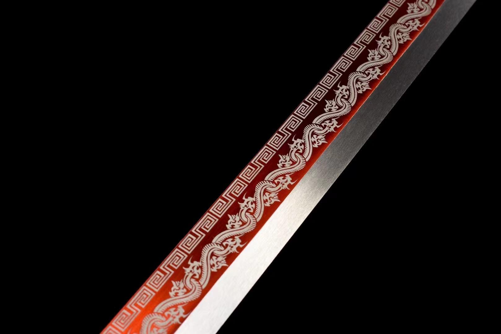 Handmade Red Flame Chinese Sword – BoxKatana