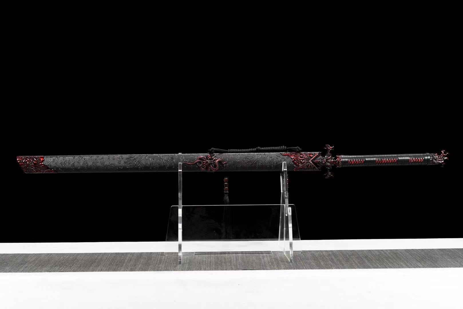 Handmade Red Flame Chinese Sword – BoxKatana