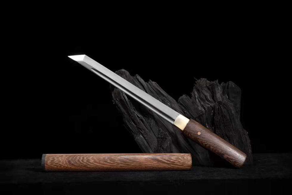 Rosewood High Manganese Steel Small Tang Knife – BoxKatana